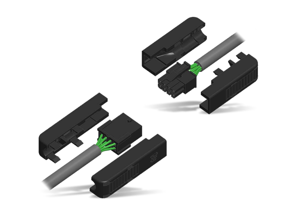 Micro MATE-N-LOK Strain Relief Covers - TE | Mouser
