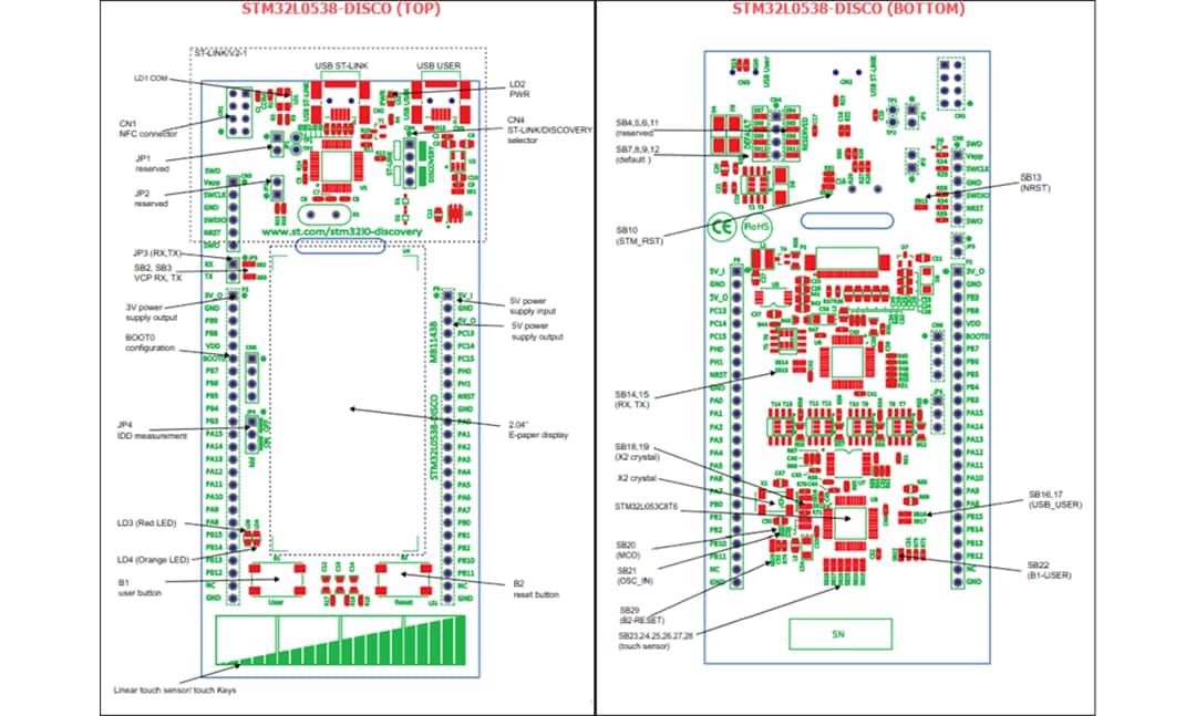 STM32L0538-DISCO Discovery Kit - STMicro | Mouser