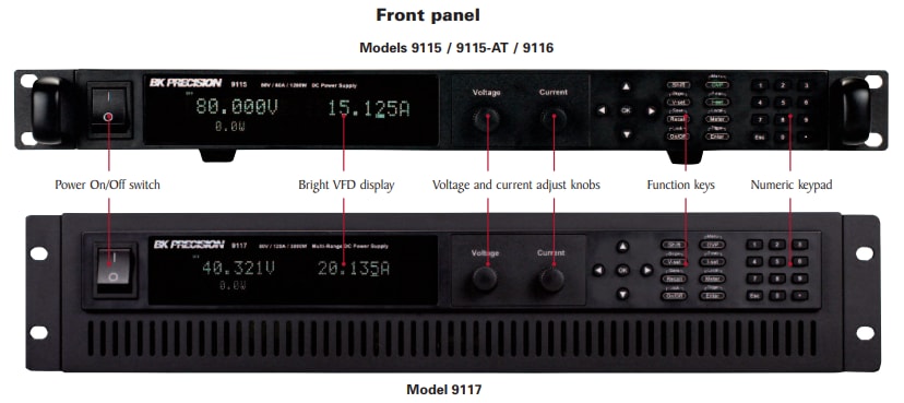 9115 Series DC Power Supplies - B&K | Mouser