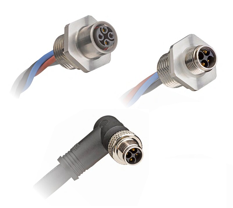 Brad® M12 F-Coding Power Cordsets - Molex | Mouser