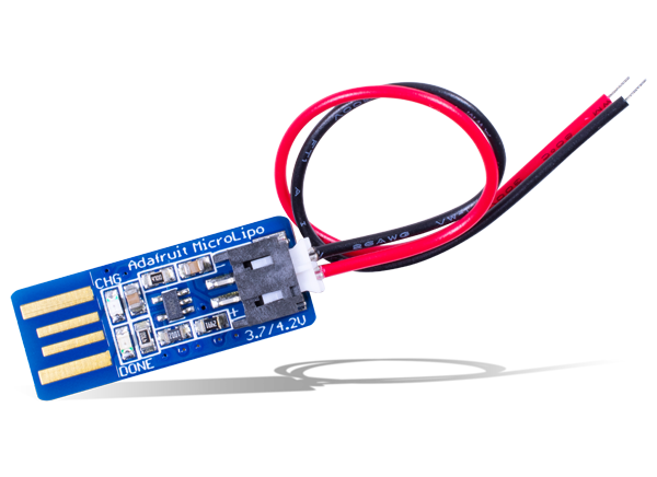 Micro Lipo USB LiIon/LiPoly Charger - Adafruit | Mouser