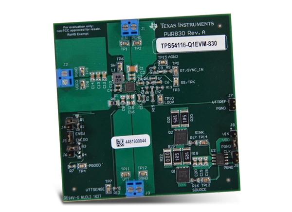 TPS54116-Q1EVM-830 DDR Power Solution EVM - TI | Mouser