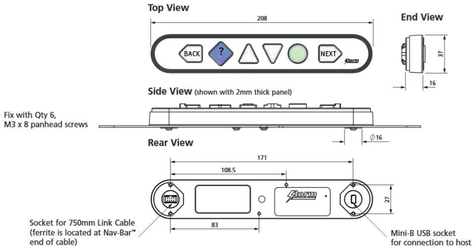 EZB2 ADA Compliant Nav-Bar™ - Storm Interface | Mouser