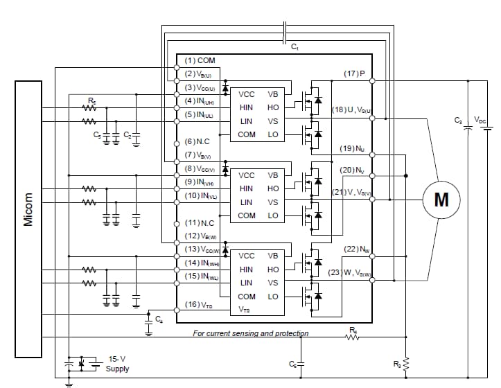 FSB50825AB 스마트 전력 모듈 - onsemi / Fairchild | Mouser