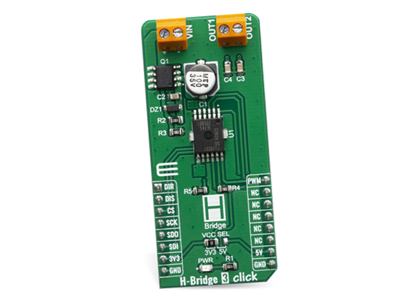 MIKROE-3613 H-Bridge 3 Click Board - Mikroe | Mouser