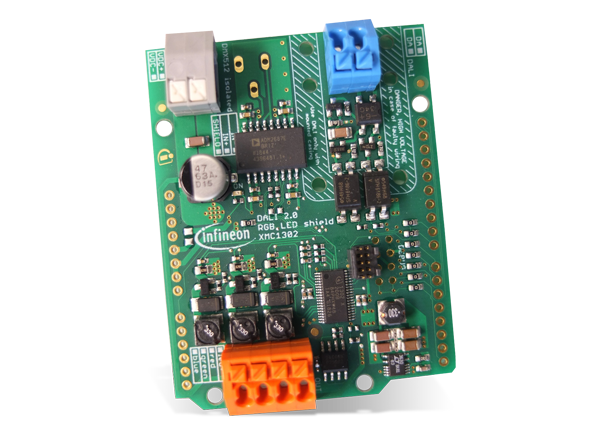 KIT_XMC_LED_DALI_20_RGB LED 조명 쉴드 - Infineon Technologies | Mouser