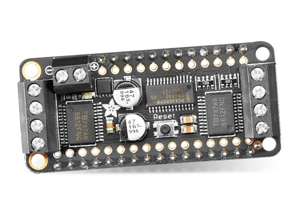 Assembled DC Motor + Stepper FeatherWing Add-on - Adafruit | Mouser