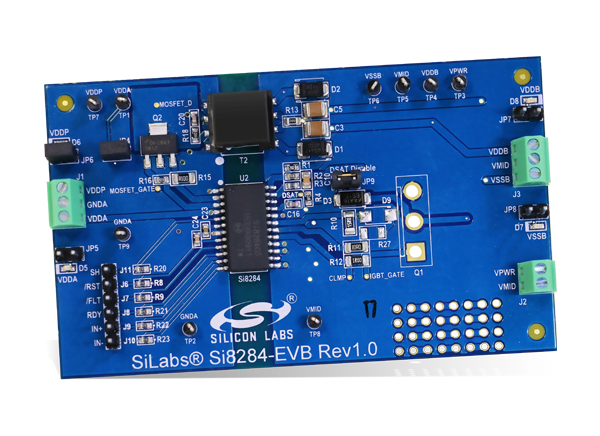 Si8284 절연 게이트 드라이버 평가 키트 - Silicon Labs | Mouser