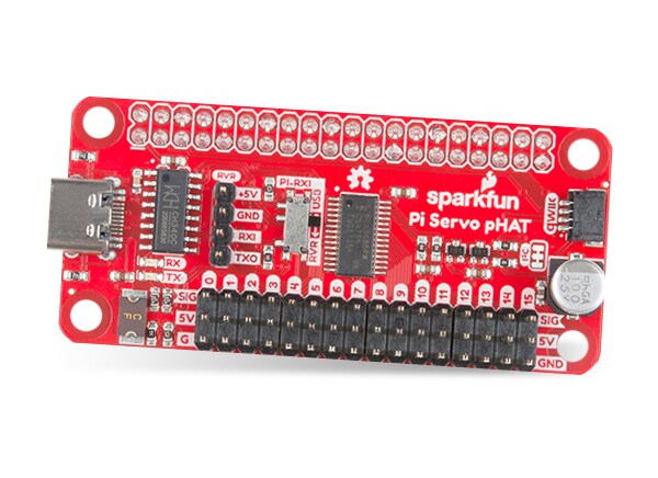 DEV-15316 Servo pHAT for Raspberry Pi - SparkFun | Mouser