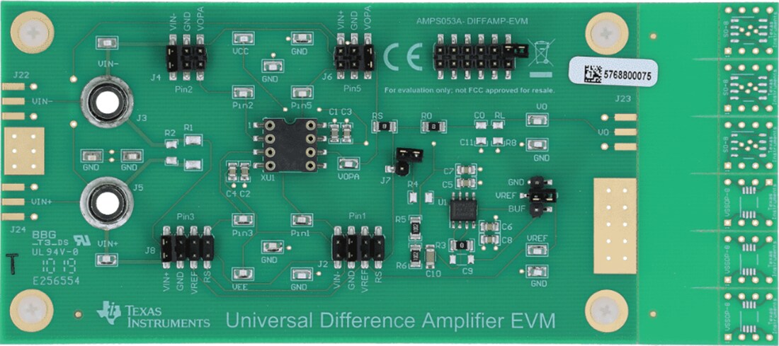 DIFFAMP-EVM 차동 증폭기 EVM - TI | Mouser