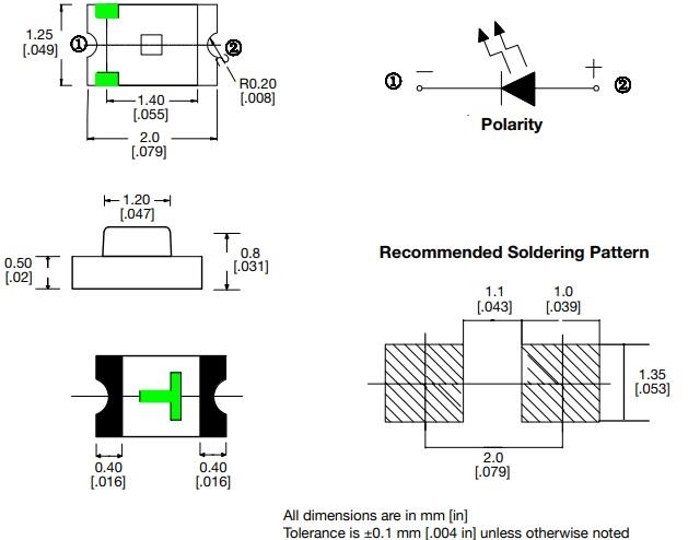 LSM0805 Series SMD LEDs - VCC | Mouser