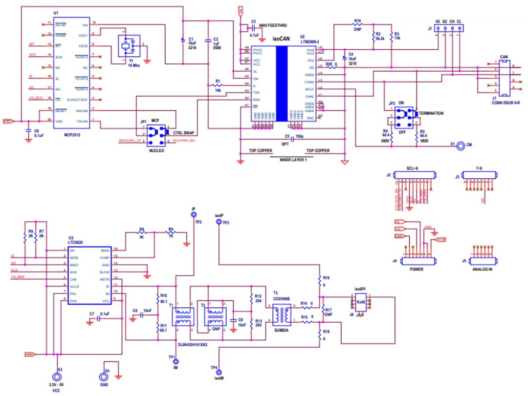 DC2617A isoSPI™/isoCAN Arduino 쉴드 - ADI | Mouser