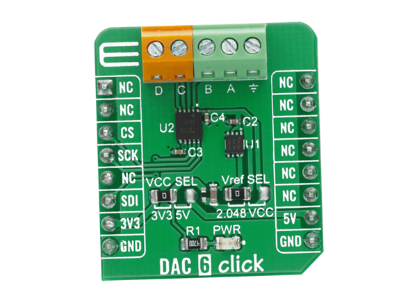 DAC 6 Click - Mikroe | Mouser