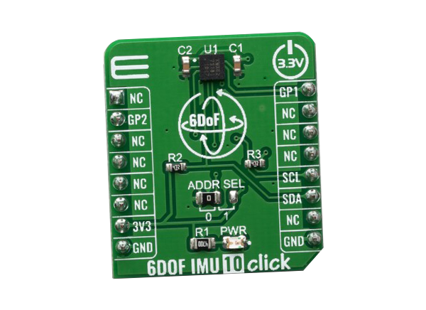 6DOF IMU 10 Click - Mikroe | Mouser
