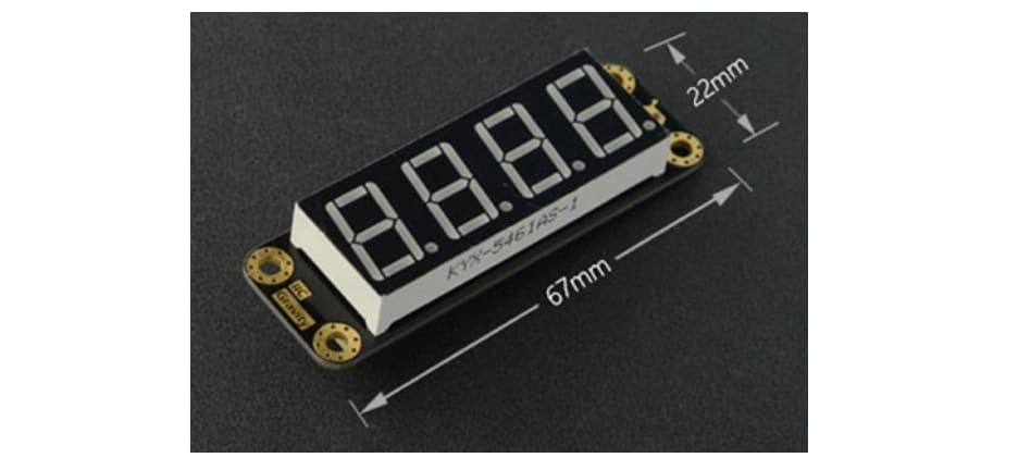 DFR0645 4-Digital LED Segment Display Modules - DFRobot | Mouser