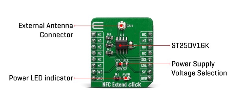 NFC Extend Click - Mikroe | Mouser