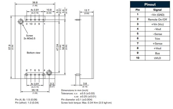 TEP 40/60UIR 12:1 Input Range DC/DC Converters - TRACO | Mouser