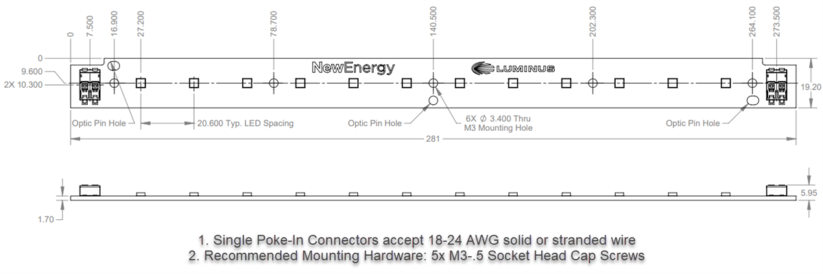 Luminus UV-C Linear LED Modules - New Energy | Mouser