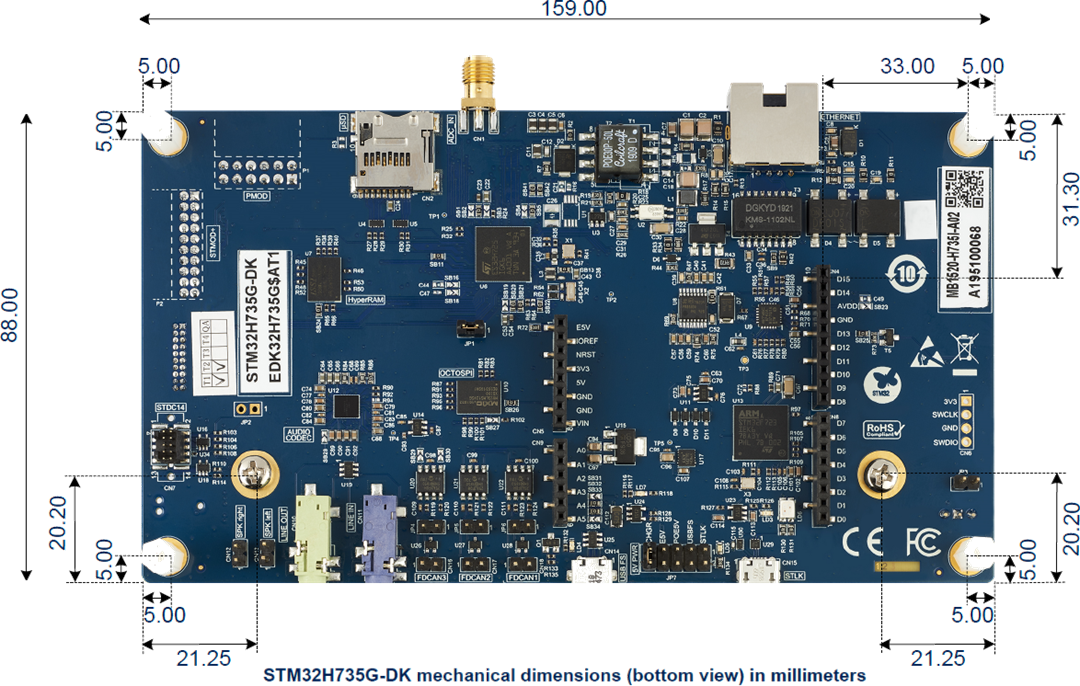 STM32H735G-DK 디스커버리 키트 - STMicro | Mouser