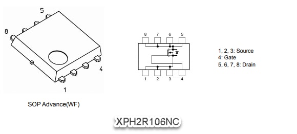 자동차용 XPHx06NC Silicon N-채널 MOSFET - Toshiba | Mouser