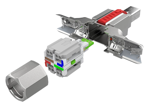 Cat6A 산업용 Mini I/O 커넥터 - TE | Mouser