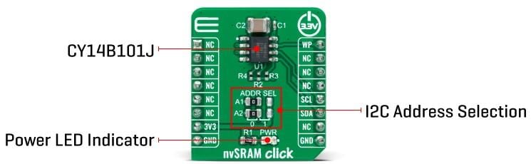 nvSRAM Click - Mikroe | Mouser