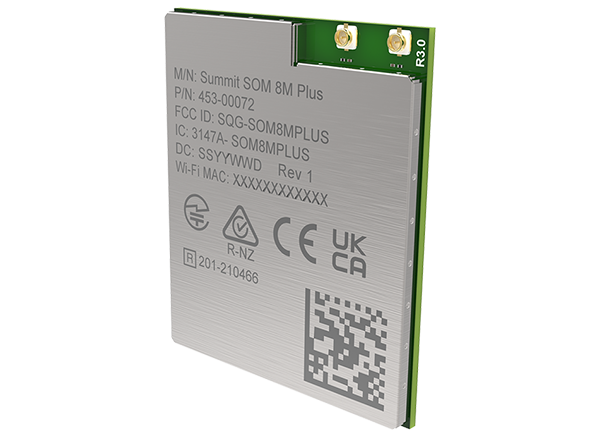 Summit SOM 8M Plus SOM - Wi-Fi® 5 + BLUETOOTH® 5.3 - Ezurio | Mouser