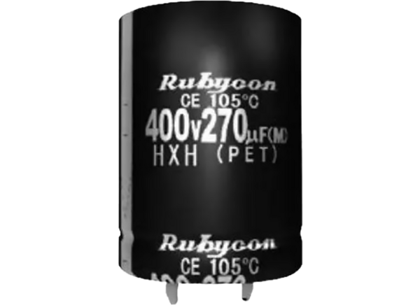 HXH Snap-In Aluminum Electrolytic Capacitors - Rubycon | Mouser