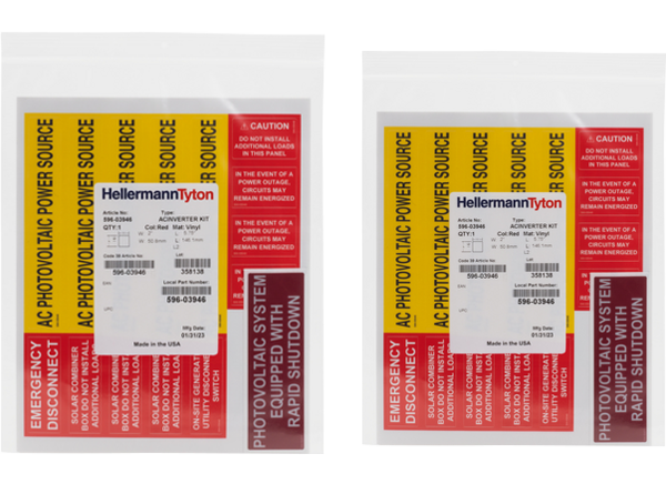 596-03946 Solar Label Value Pack - HellermannTyton | Mouser