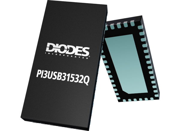 PI3USB31532Q 10Gbps USB Type-C Crossbar Switch - Diodes Inc | Mouser