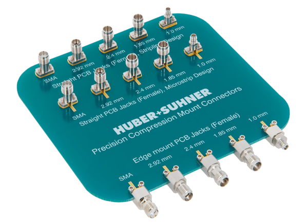 Precision Compression Mount PCB Connectors - HUBER+SUHNER | Mouser