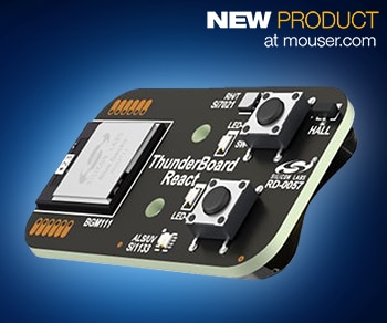 Silicon Labs’ Sensor-Driven Thunderboard React Kit Now at Mouser Electronics
