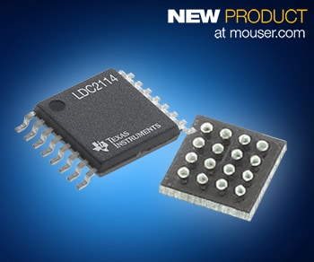 Mouser Electronics Stocks the Texas Instruments LDC2114 Inductive Touch ...